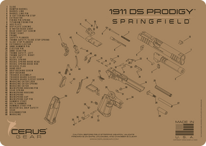Springfield Prodigy Pistol Parts Diagram Cleaning Mat