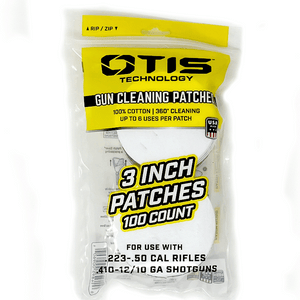 3" OTIS Gun Cleaning Patches | Round Gun Cleaning Patches
