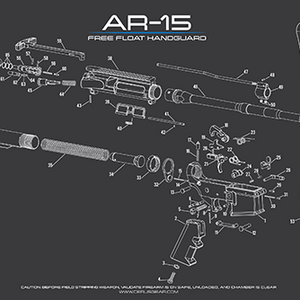 AR-15 Schematic ProMat- Professional Grade Cleaning Mat