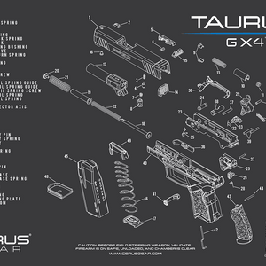Taurus GX4 Parts Schematic Pistol Cleaning Mat