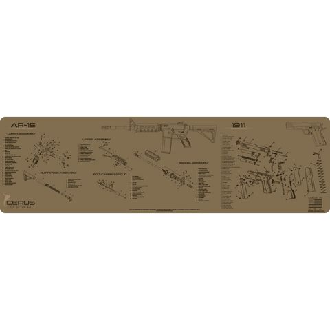 AR-15 Gun Cleaning and Assembly Mats