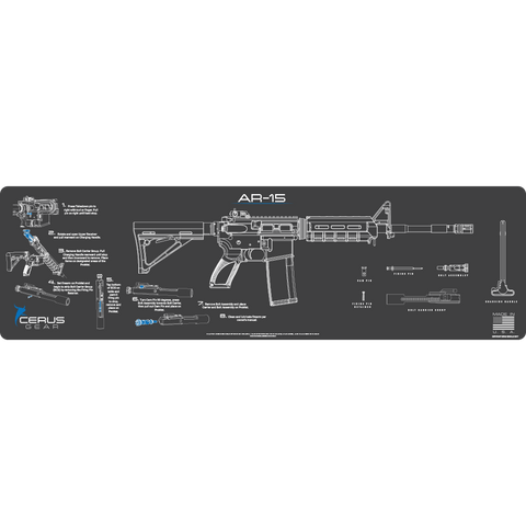 AR-15 Gun Cleaning and Assembly Mats