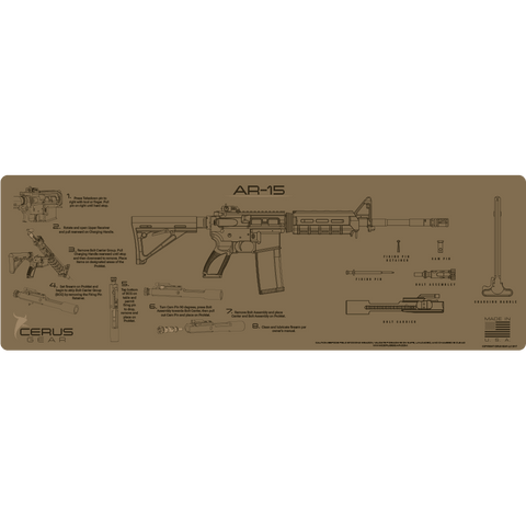AR-15 Gun Cleaning and Assembly Mats