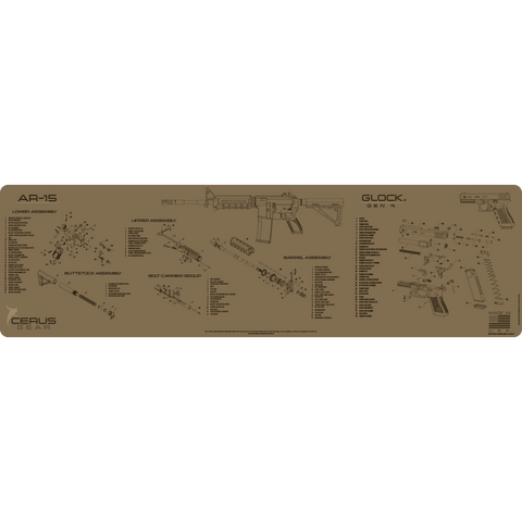 Gun Cleaning Mats with Diagrams | Gun Cleaning Pads | Page 6 | Cerus Gear