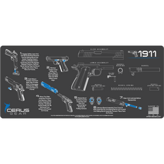 Gun Cleaning Mats with Diagrams | Gun Cleaning Pads