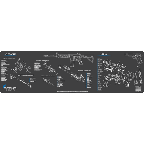 AR-15 Gun Cleaning and Assembly Mats