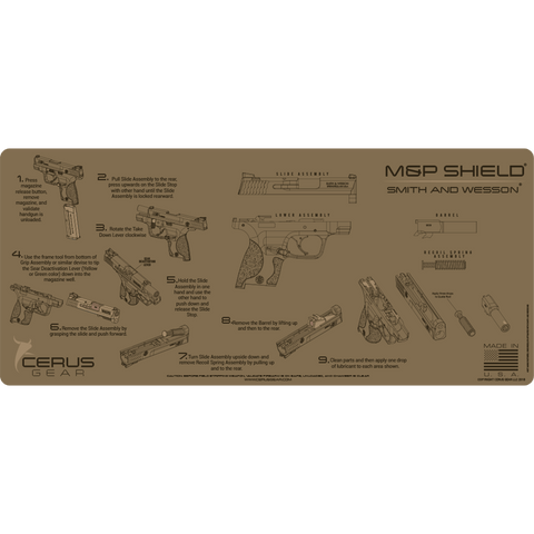 Gun Cleaning Mats with Diagrams | Gun Cleaning Pads | Page 6 | Cerus Gear