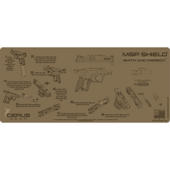 Gun Cleaning Mats with Diagrams | Gun Cleaning Pads