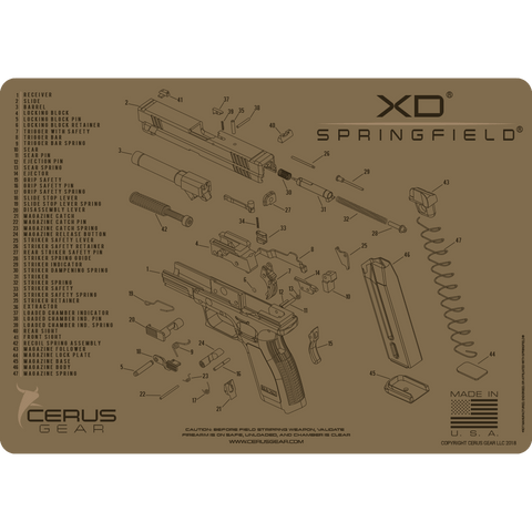Glock Gun Cleaning Bench Mats for Sale | Cerus Gear